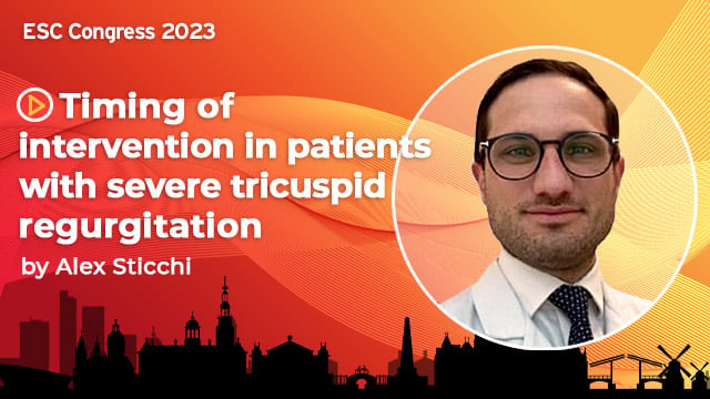 Timing of intervention in patients with severe tricuspid regurgitation