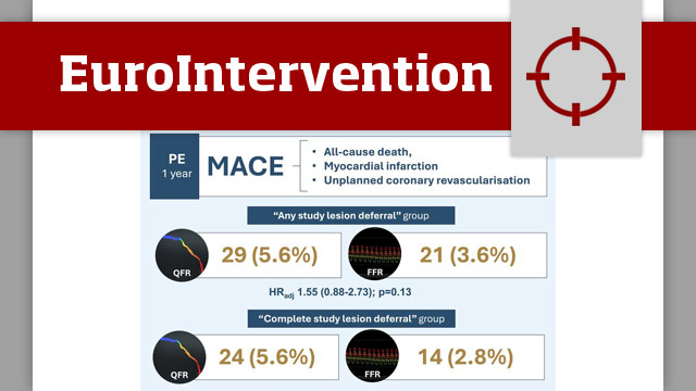 Coronary revascularisation deferral based on quantitative flow ratio or ...